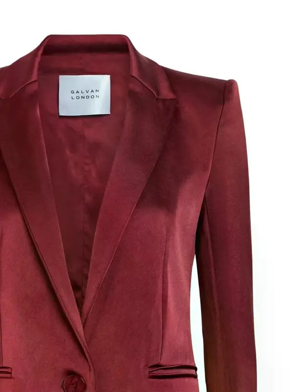 Galvan Satin Single-breasted Blazer