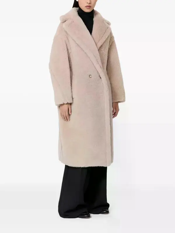 Max Mara Tedgirl Double-breasted Coat - Neutrals