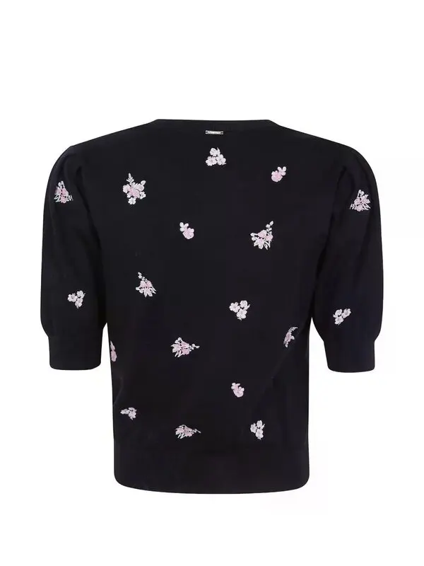 TWINSET Wool-blend Jumper With Floral Embroidery