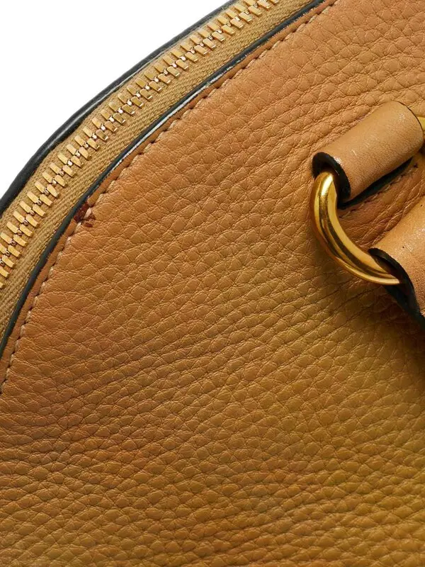 Prada Vitello Leather Dome Satchel Bag