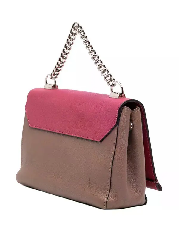 LOUIS VUITTON 2021-2026 Bicolor Leather Lockme Ii Bb Satchel