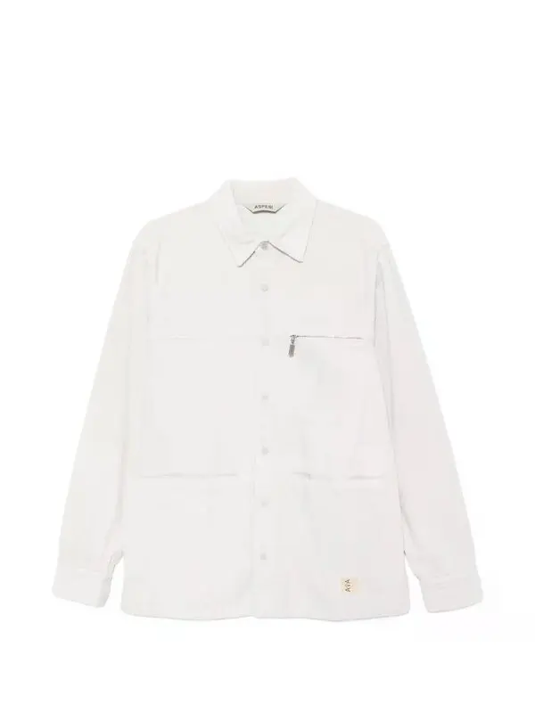 Aspesi Corduroy Zip-pocket Shirt
