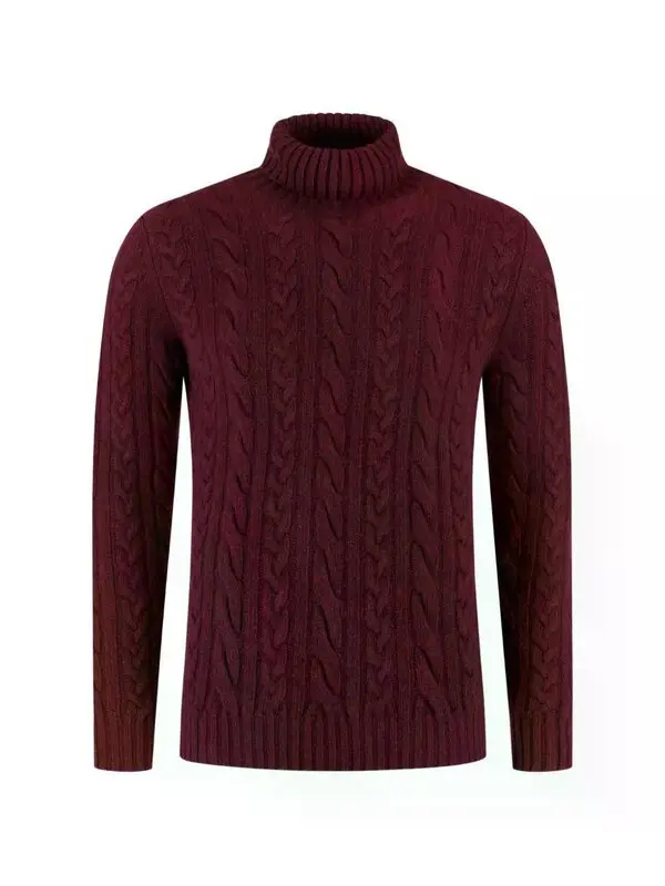Fedeli Cable-knit Roll-neck Sweater
