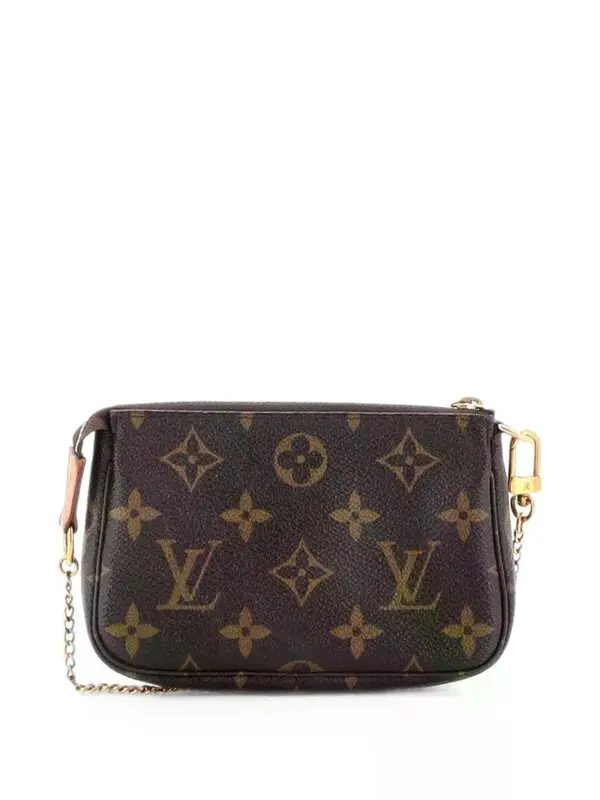 LOUIS VUITTON Pochette Accessoires Monogram Canvas Mini Clutch Bag
