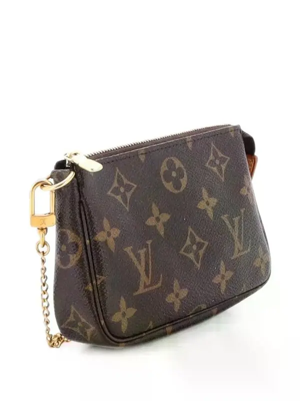 LOUIS VUITTON Pochette Accessoires Monogram Canvas Mini Clutch Bag