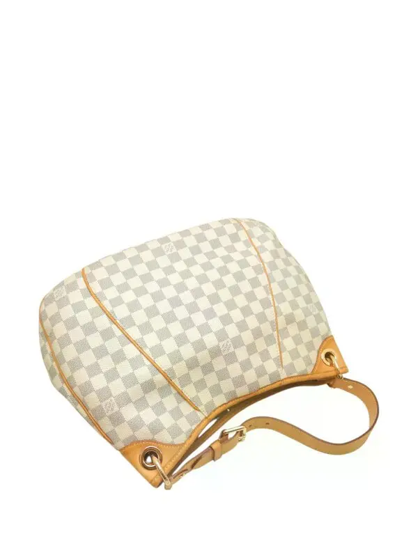 LOUIS VUITTON 2011 Damier Azur Galliera Gm Shoulder Bag - White