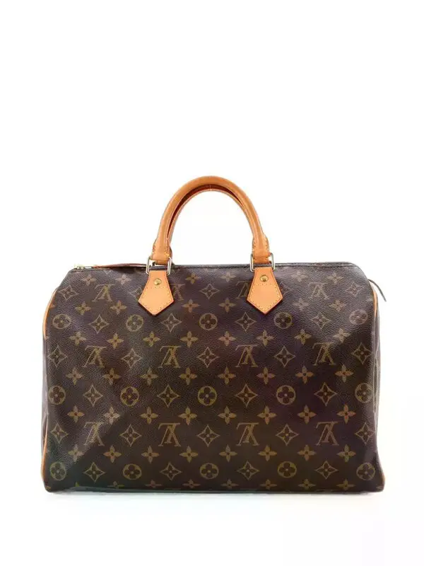 LOUIS VUITTON Speedy Handbag Monogram Canvas 35 Satchel