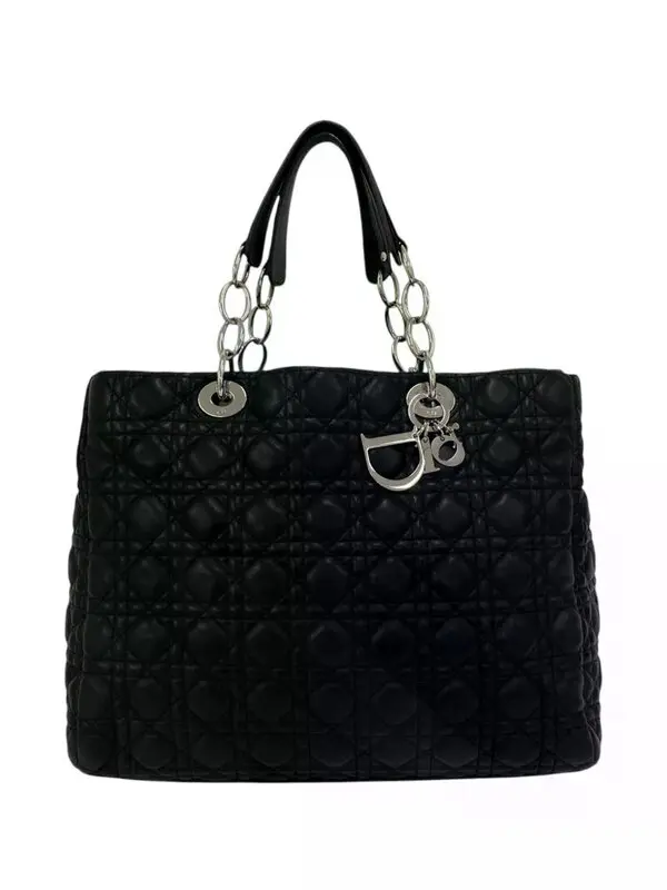 Dior 2000-2015 Cannage Soft Shopper Tote Bag