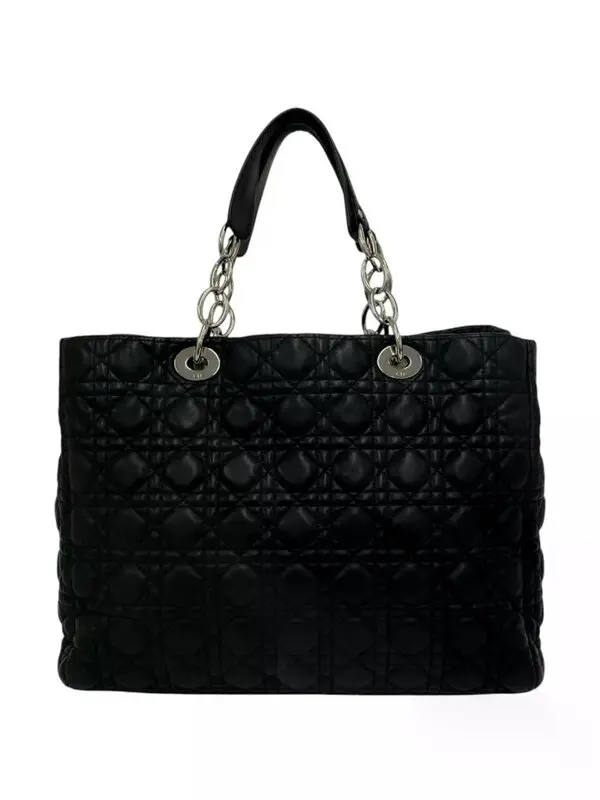 Dior 2000-2015 Cannage Soft Shopper Tote Bag