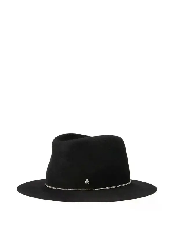 MAISON MICHEL André Logo-detail Fedora Hat