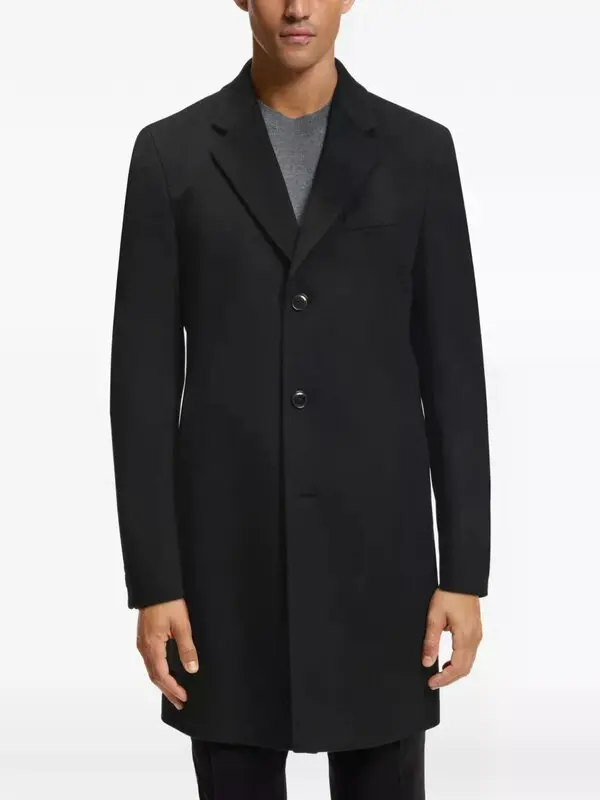BOSS Slim-fit Formal Coat In Wool With Cashmere