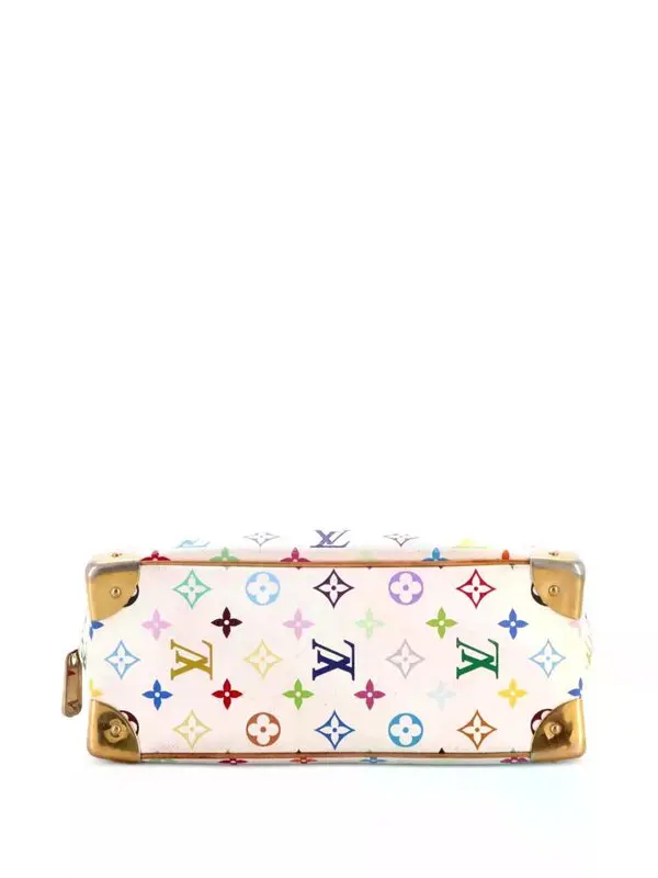 LOUIS VUITTON Monogram Multicolore Trouville Handbag Satchel - White
