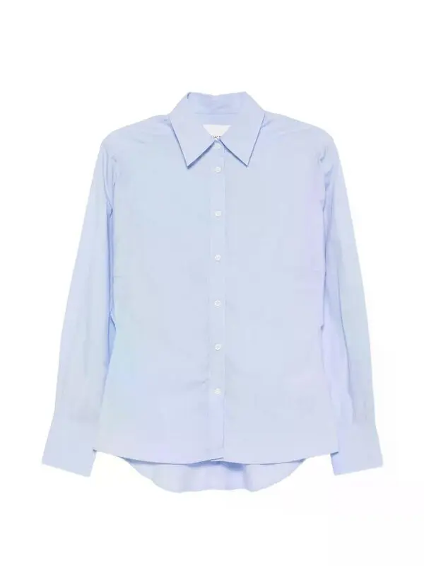Closed Pleated-back Cotton Shirt