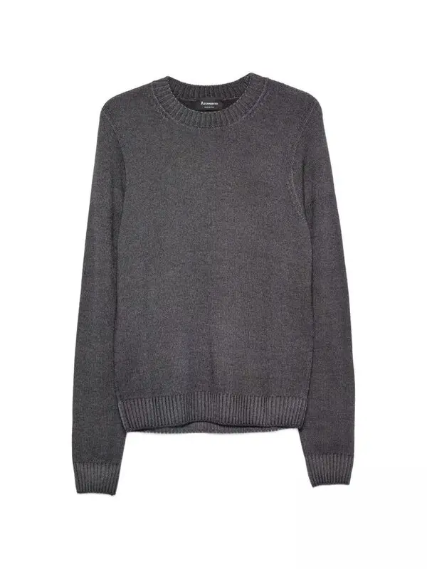 AROVESCIO Crew-neck Ribbed-trim Sweater