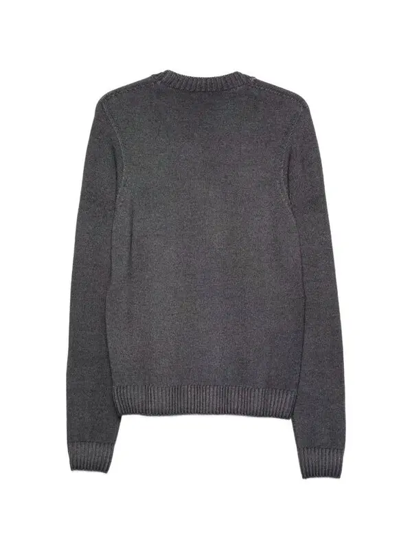 AROVESCIO Crew-neck Ribbed-trim Sweater