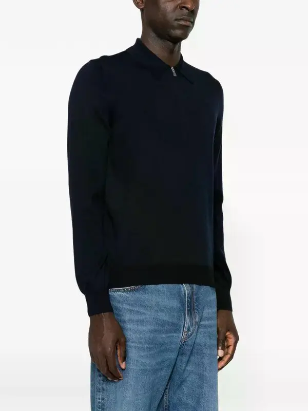 GRAN SASSO Quarter-zip Polo Sweater