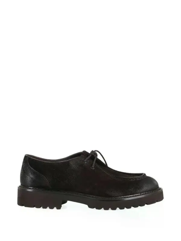 DOUCAL'S Lace-up Suede Derby Shoes