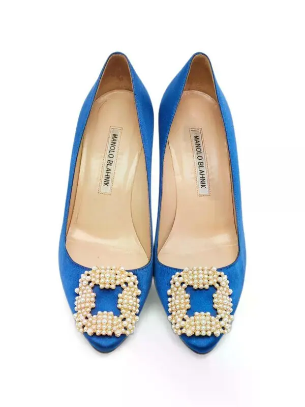 Manolo Blahnik Hangisi Pointed-toe Pumps