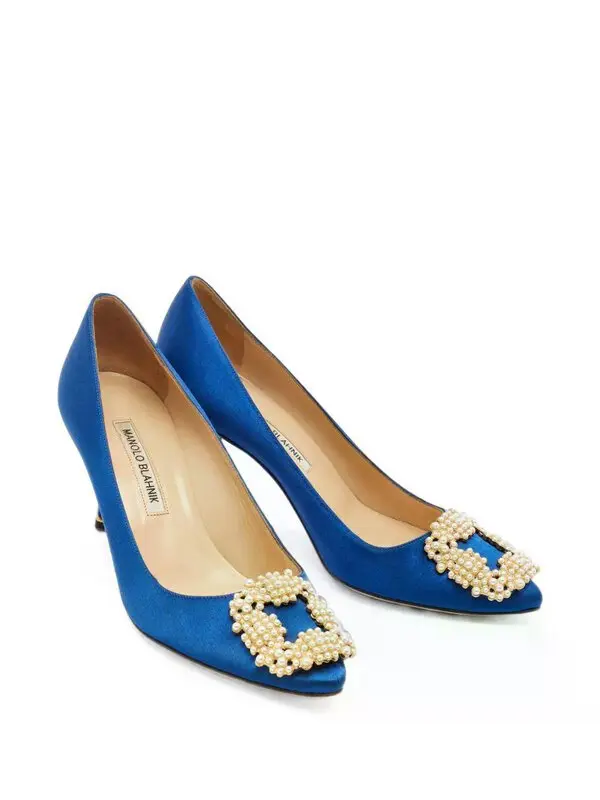 Manolo Blahnik Hangisi Pointed-toe Pumps