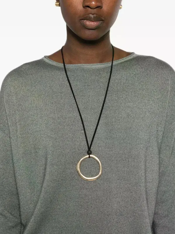 AROVESCIO Boat-neck Long-sleeve Sweater