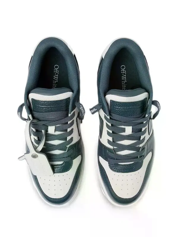 Off-White Leather Lace-up Sneakers