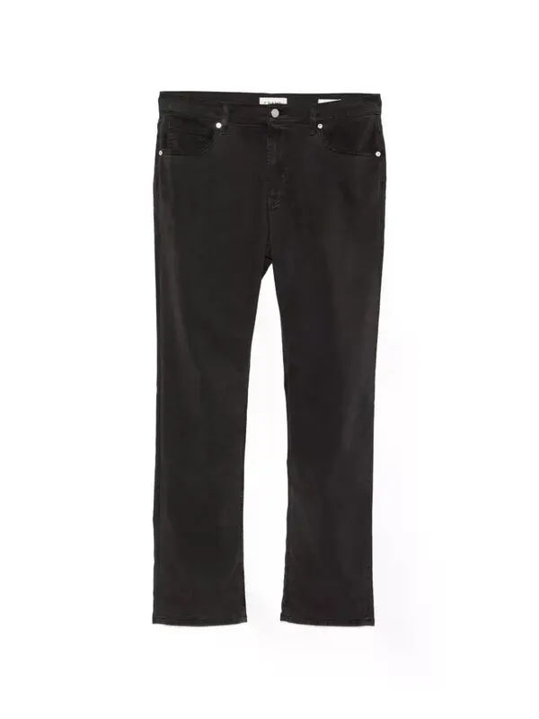 FRAME Modern Straight Brushed Twill Wide-leg Jeans