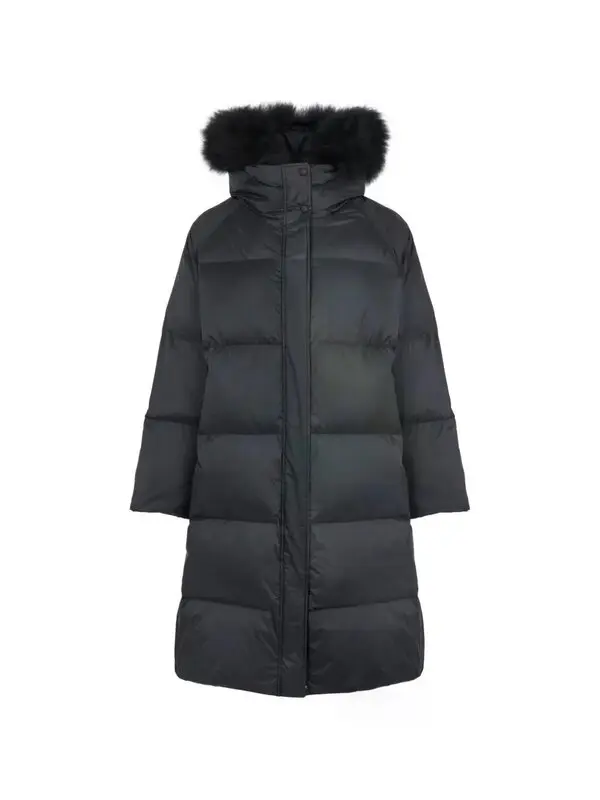 YVES SALOMON Lamb Wool-trim Down Jacket
