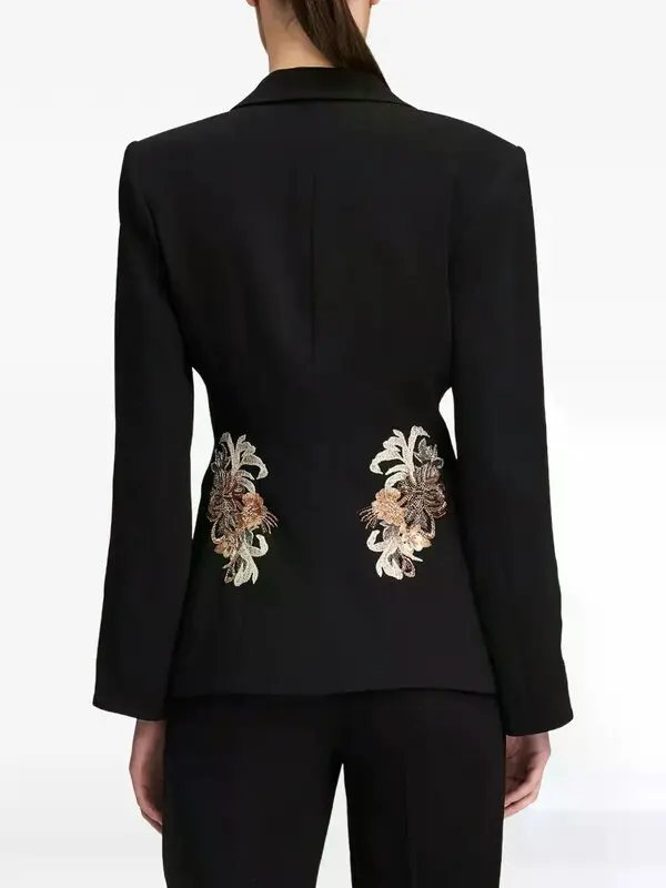 Cinq À Sept Floral-embroidered Blazer