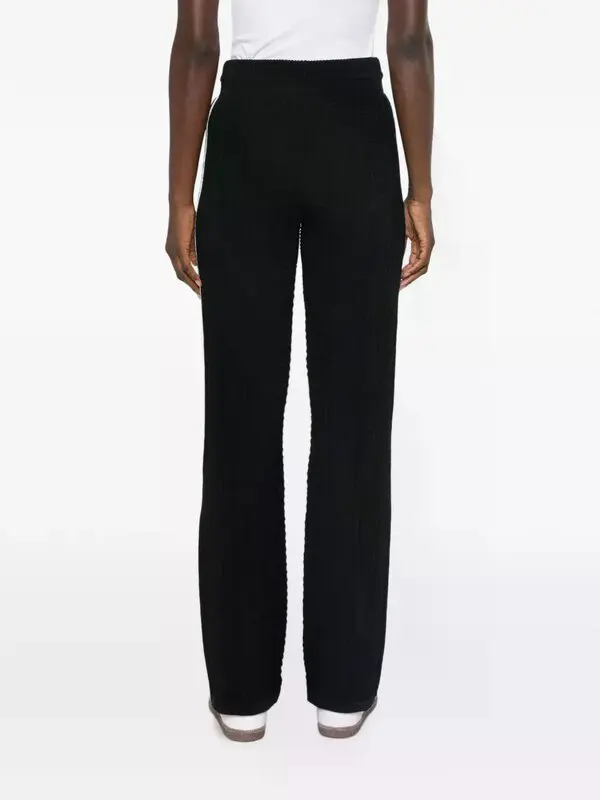 Adidas Cable-knit Side-stripe Track Pants