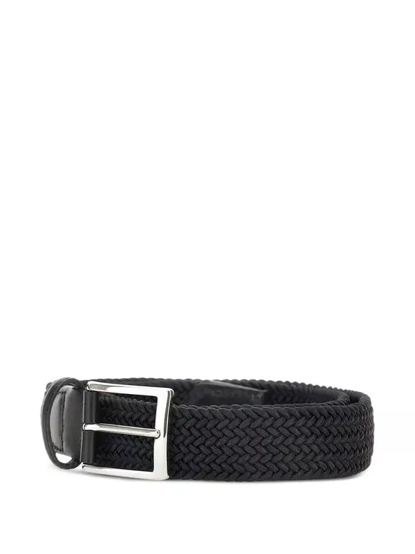 ATHISON Braided Leather-trim Belt