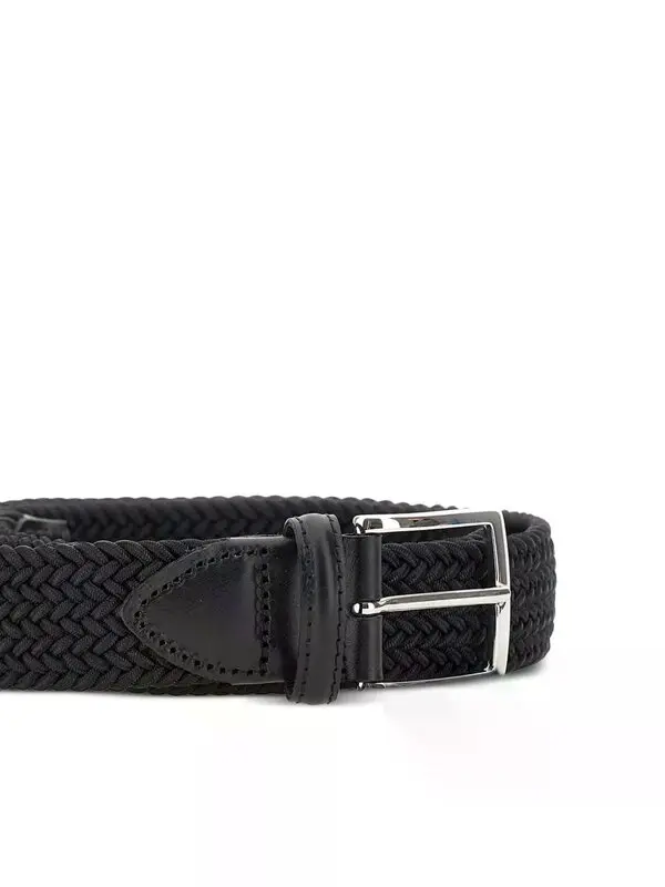 ATHISON Braided Leather-trim Belt