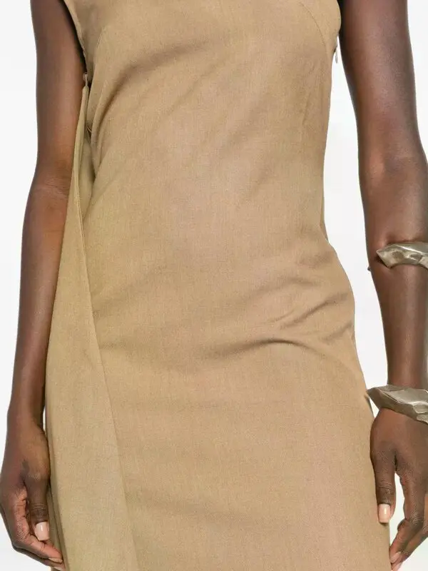 Source Unknown Hasta Asymmetric Maxi Dress