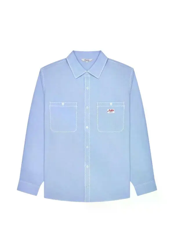 MALBON Benchmark Zig-zag-stitch Shirt