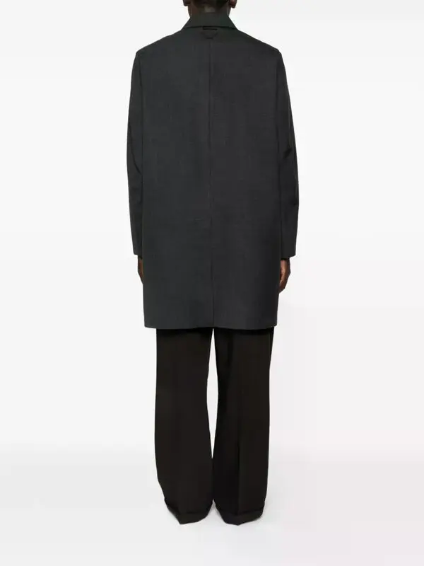 Prada Logo-plaque Coat