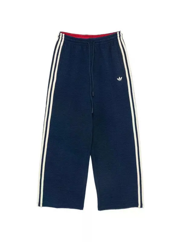 Adidas Seersucker Side-stripe Track Pants - Blue
