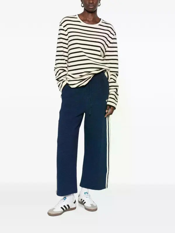 Adidas Seersucker Side-stripe Track Pants