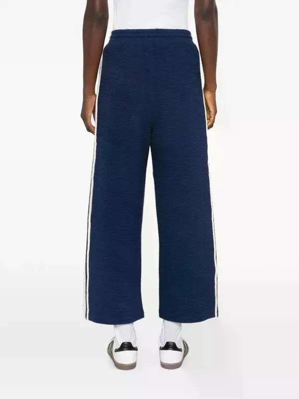 Adidas Seersucker Side-stripe Track Pants
