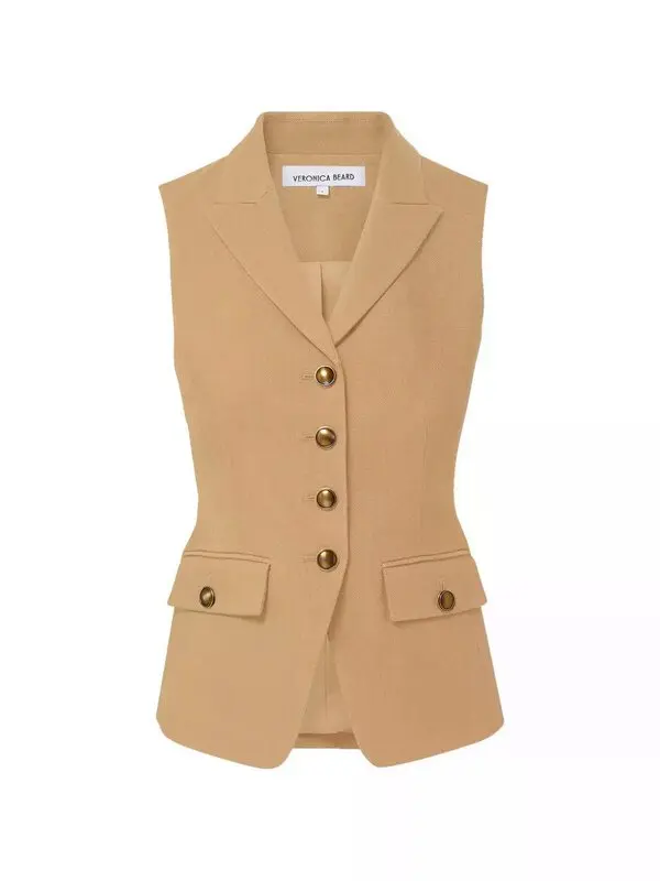 Veronica Beard Benny Button-up Waistcoat