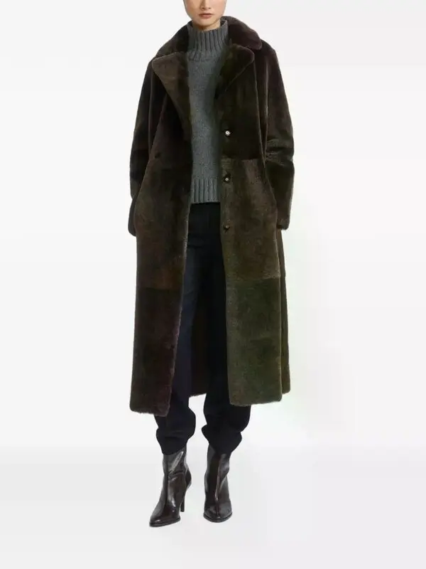 YVES SALOMON Reversible Belted Shearling Coat