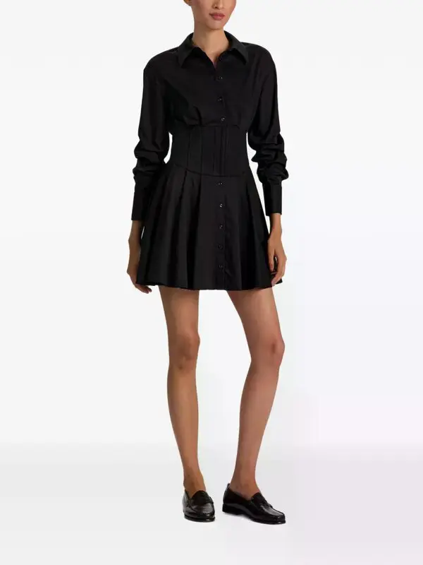 Alice + Olivia Corset-style Button-down Dress