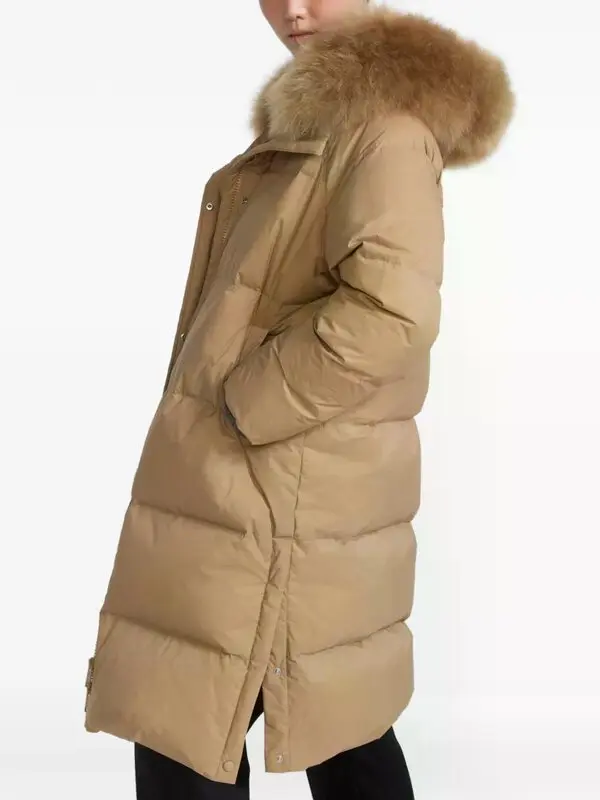 YVES SALOMON Fur-trim Hooded Down Coat