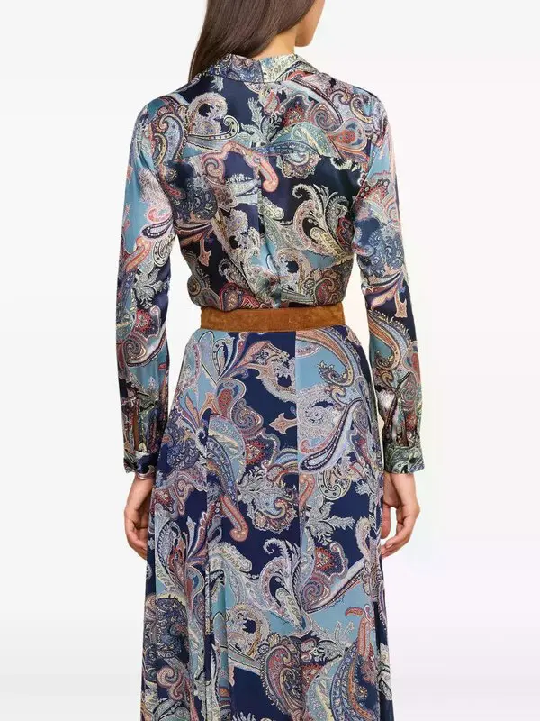 L'Agence Tyler Paisley-print Blouse