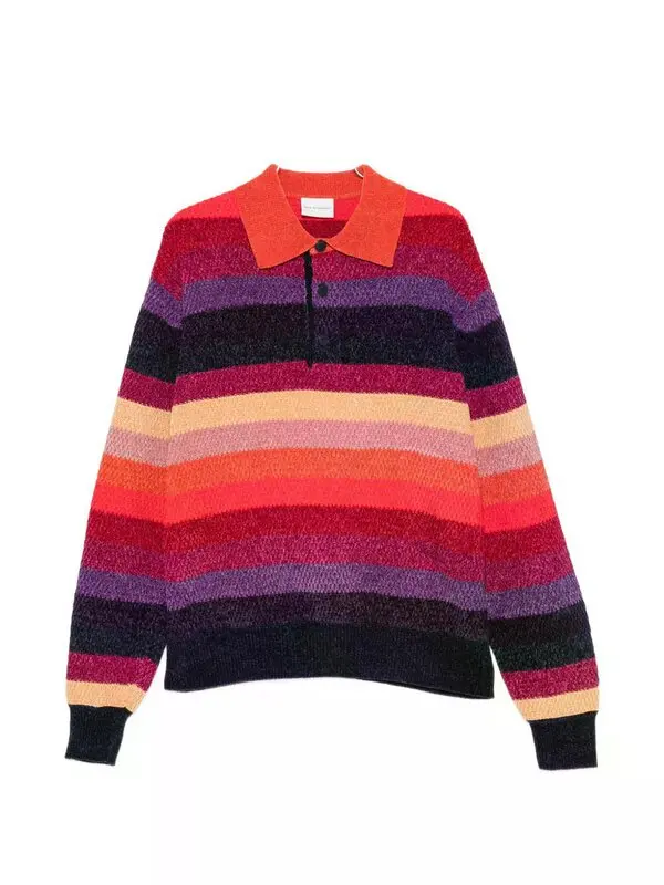 Drole De Monsieur Chenille Striped Sweater