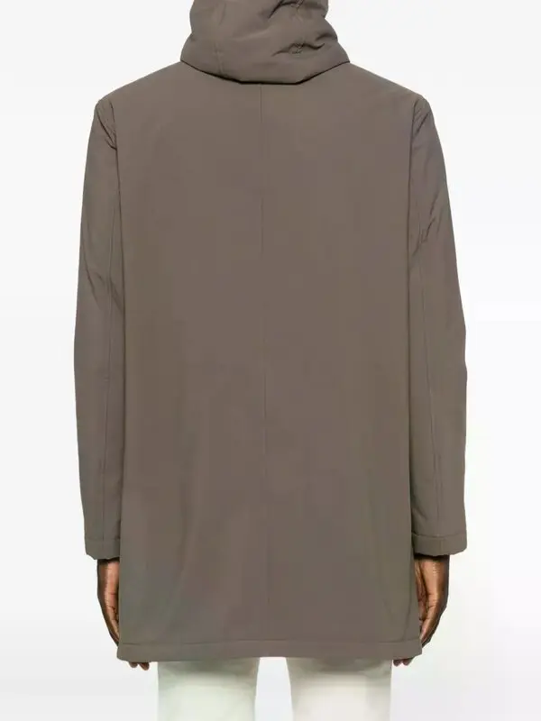 Herno Faux-fur Trim Hooded Coat