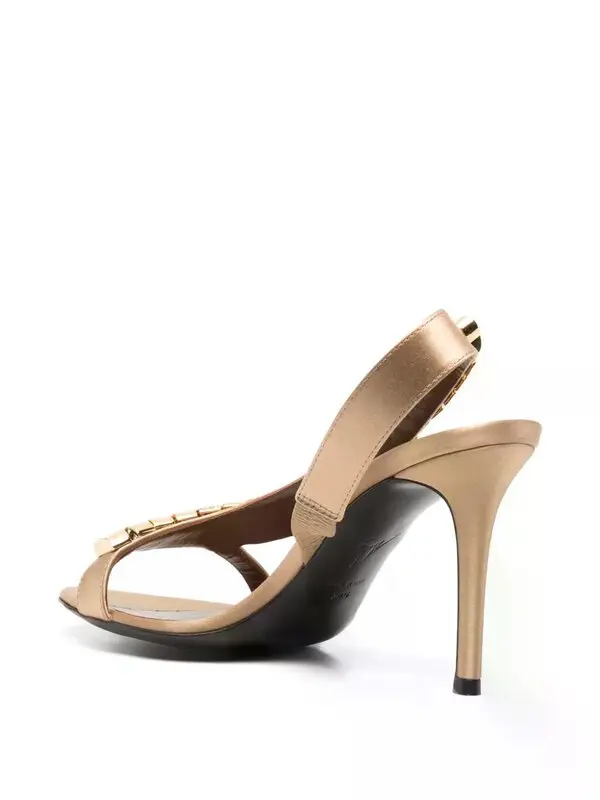 GIUSEPPE ZANOTTI Embellished-strap Satin Sandals