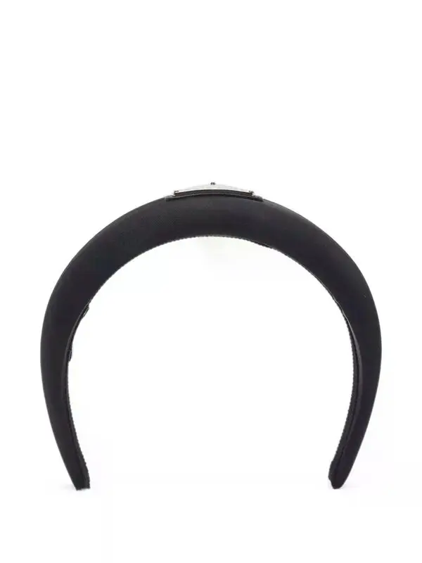 Prada Triangle-logo Headband - Black