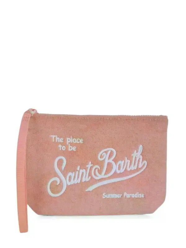 MC2 SAINT BARTH Aline Logo-embroidered Clutch Bag