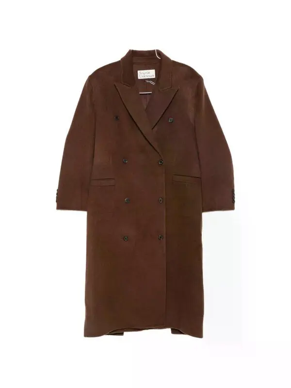 Source Unknown Hutton Double-breasted Wool Coat