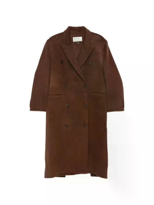 Source Unknown Hutton Double-breasted Wool Coat