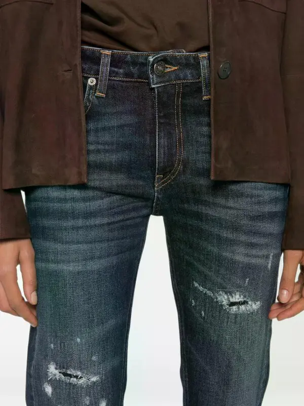 DONDUP Distressed Turn-up Jeans